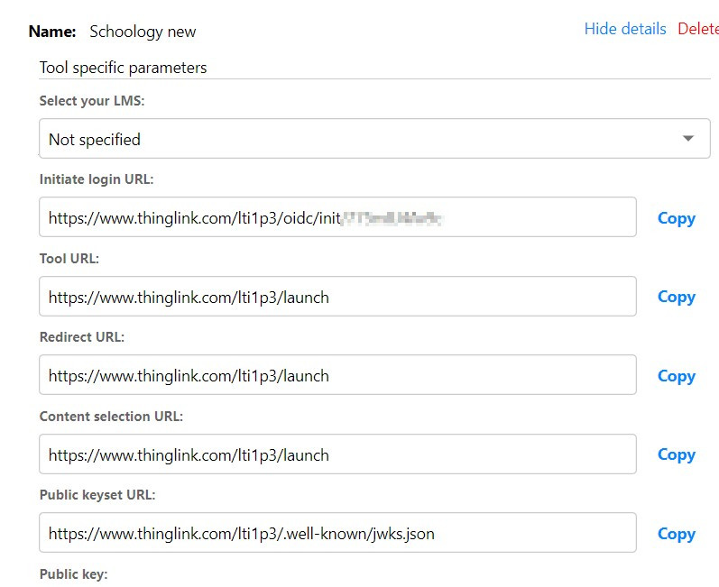 Using LTI 1.3 integration with Schoology – ThingLink