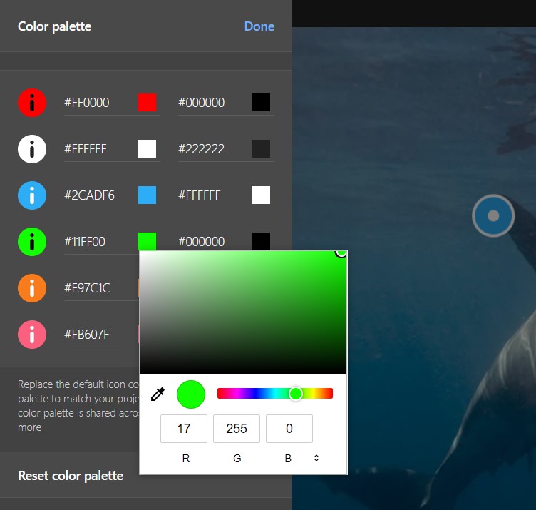 Icon color customization – ThingLink