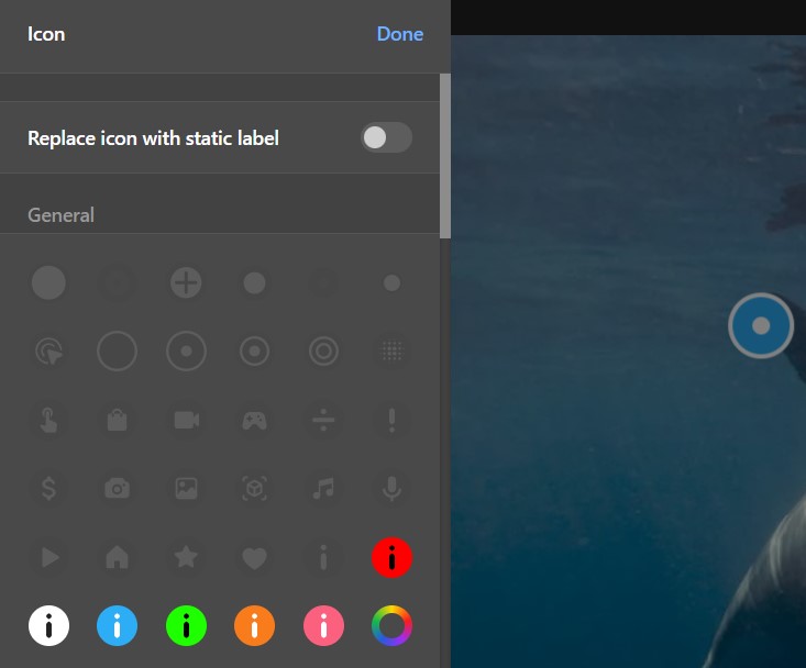 Icon color customization – ThingLink