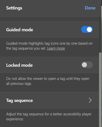 Media editor: Guided mode and Locked mode – ThingLink