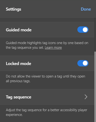 Media editor: Guided mode and Locked mode – ThingLink